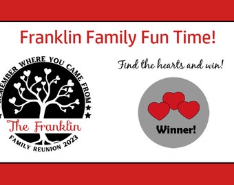 24 Personalized Family Reunion Scratch off Game Cards Family Reunion ...