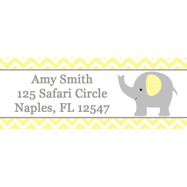Elephant Labels - Etsy