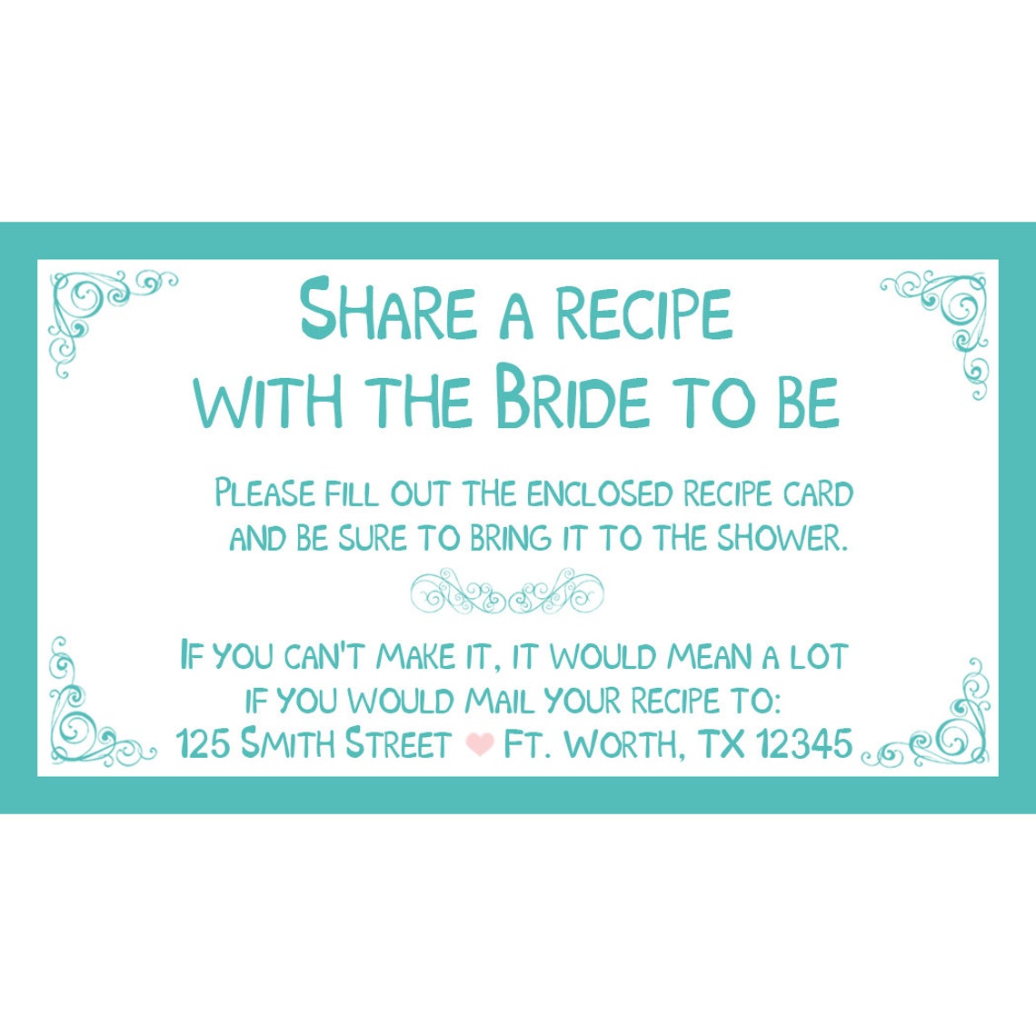 60 Personalized Insert Card CUSTOM Colors Available in All - Etsy