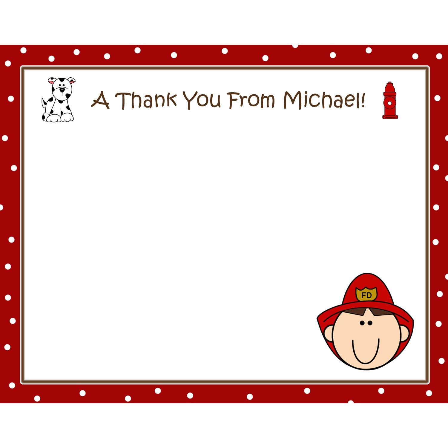 20 Cartes de remerciement pompier - Etsy France