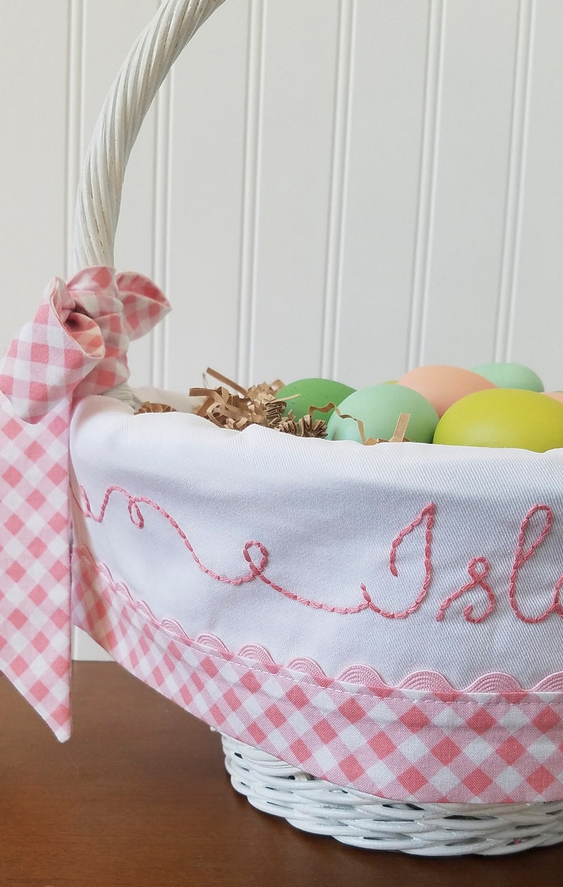 Personalized Easter Basket Liner Floral Easter Basket - Etsy