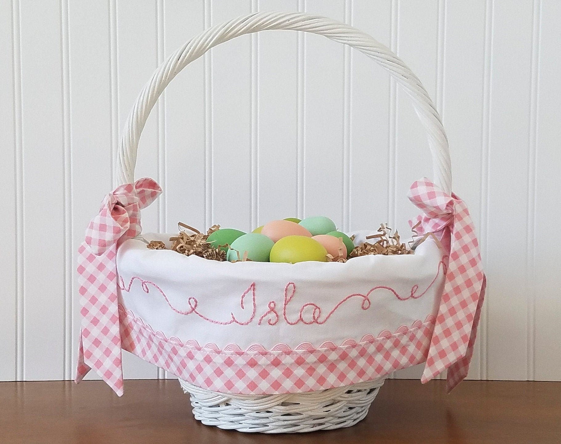 Personalized Easter Basket Liner Floral Easter Basket - Etsy