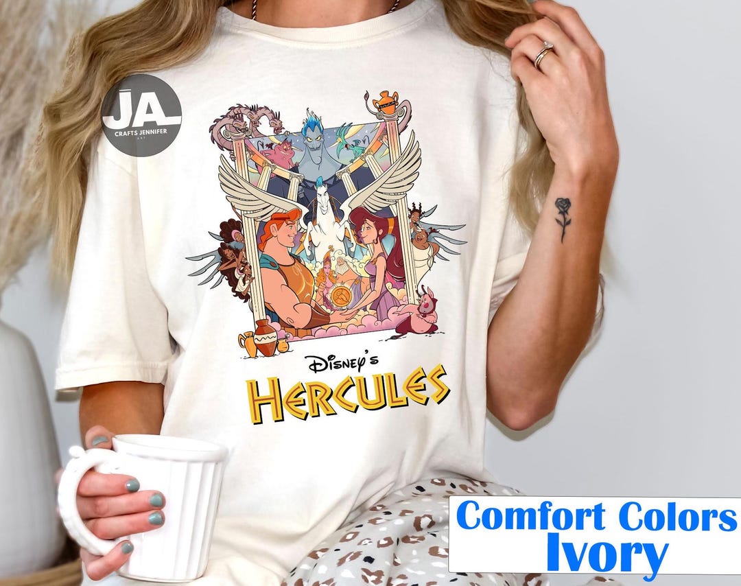 Retro 90's Disney Hercules Comfort Colors® Shirt, Hercules Shirt ...