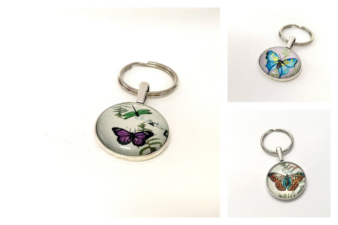 Butterfly Keychain, Key Chain Backpack Charm, Zipper Pull ...