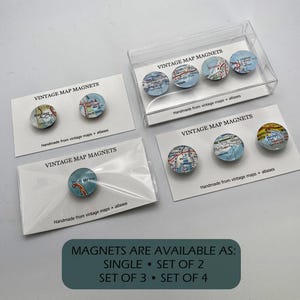 Cape Cod Vintage Map Magnets - Custom Magnet Set, Cape Cod MA Magnets ...