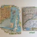 Vintage Map Scrap Pieces, Geography Project, Scrapbook Map, Ephemera ...