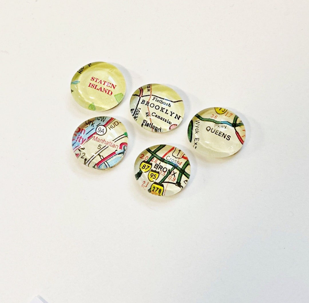 NY Marathon Map Magnets, New York Marathon Route, Gift for Runner, NY ...