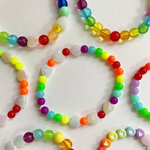 Rainbow Bracelet Set, Friendship Bracelet, Pride Bracelet Set, Rainbow ...