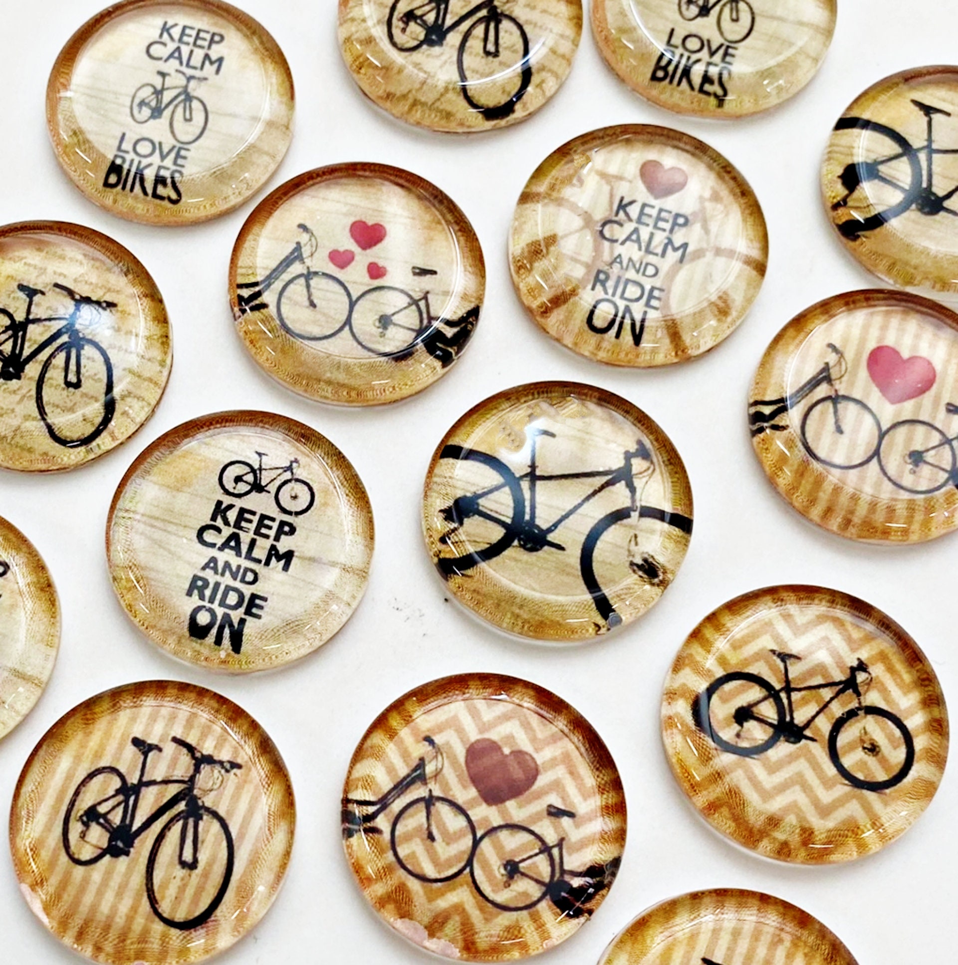 Bicycle Magnet Set Fridge Magnets Bike Love Bike Magnets - Etsy