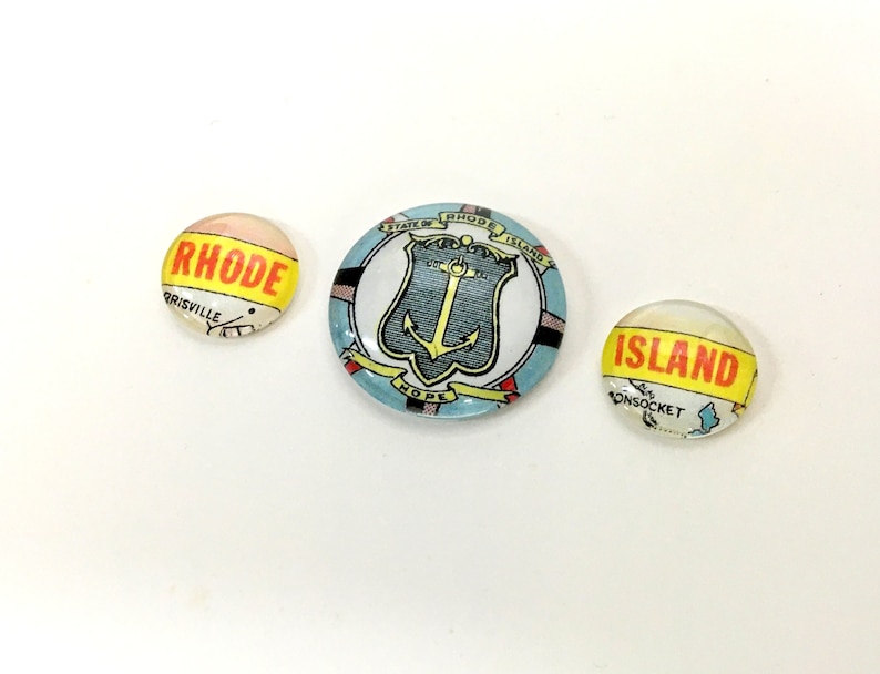 Rhode Island Magnet Set, Hope Glass Fridge Magnets, Rhode Island ...