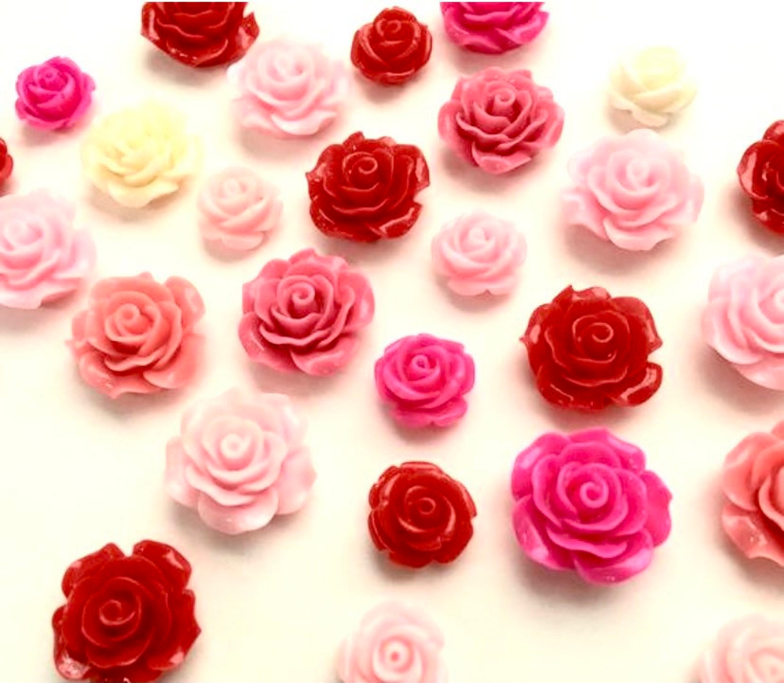 Rose Flower Magnets. Strong Magnets Cute Floral Magnets - Etsy