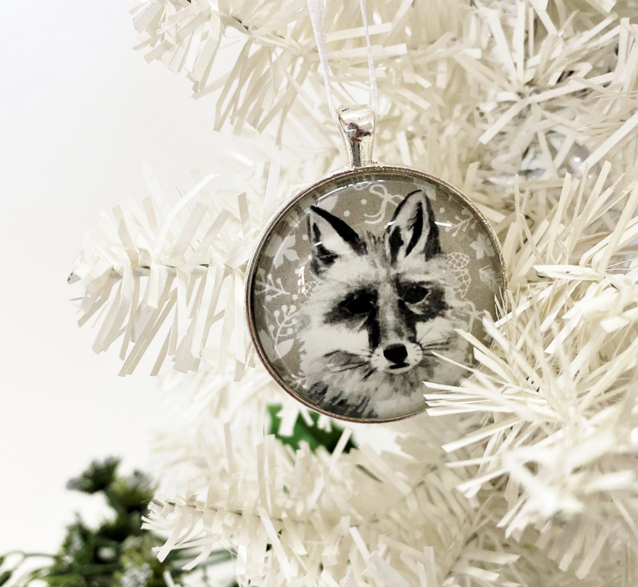 Fox Ornament Holiday Ornament XMas gift Christmas woodland | Etsy