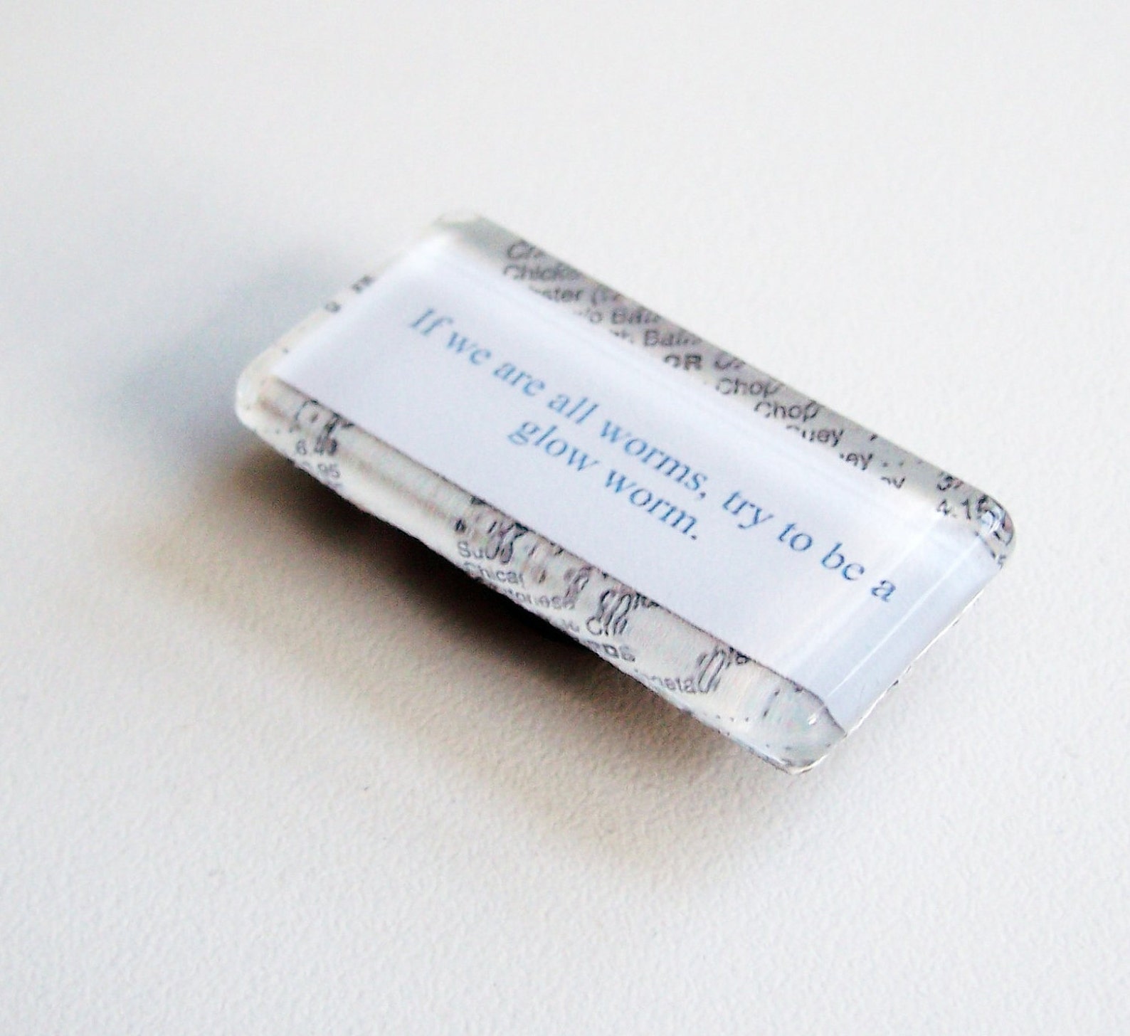 Chinese Fortune Glass Magnet Be Yourself positive | Etsy