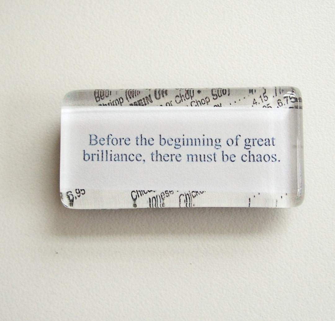 Chinese Fortune Glass Magnet, Handmade With a Real Fortune. Coworker ...