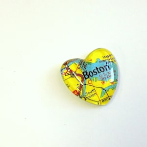 Boston MA Vintage Map Magnet. Boston Gifts, Map Gifts, Boston Mass ...