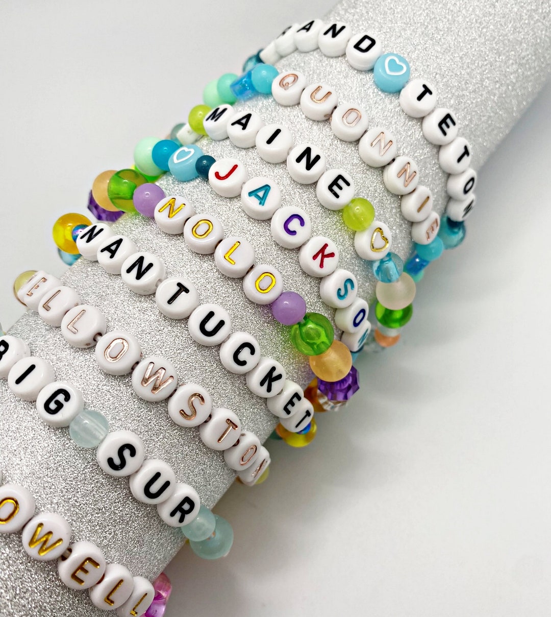 Custom Location Friendship Bracelets, Choose Your Location Bracelet ...