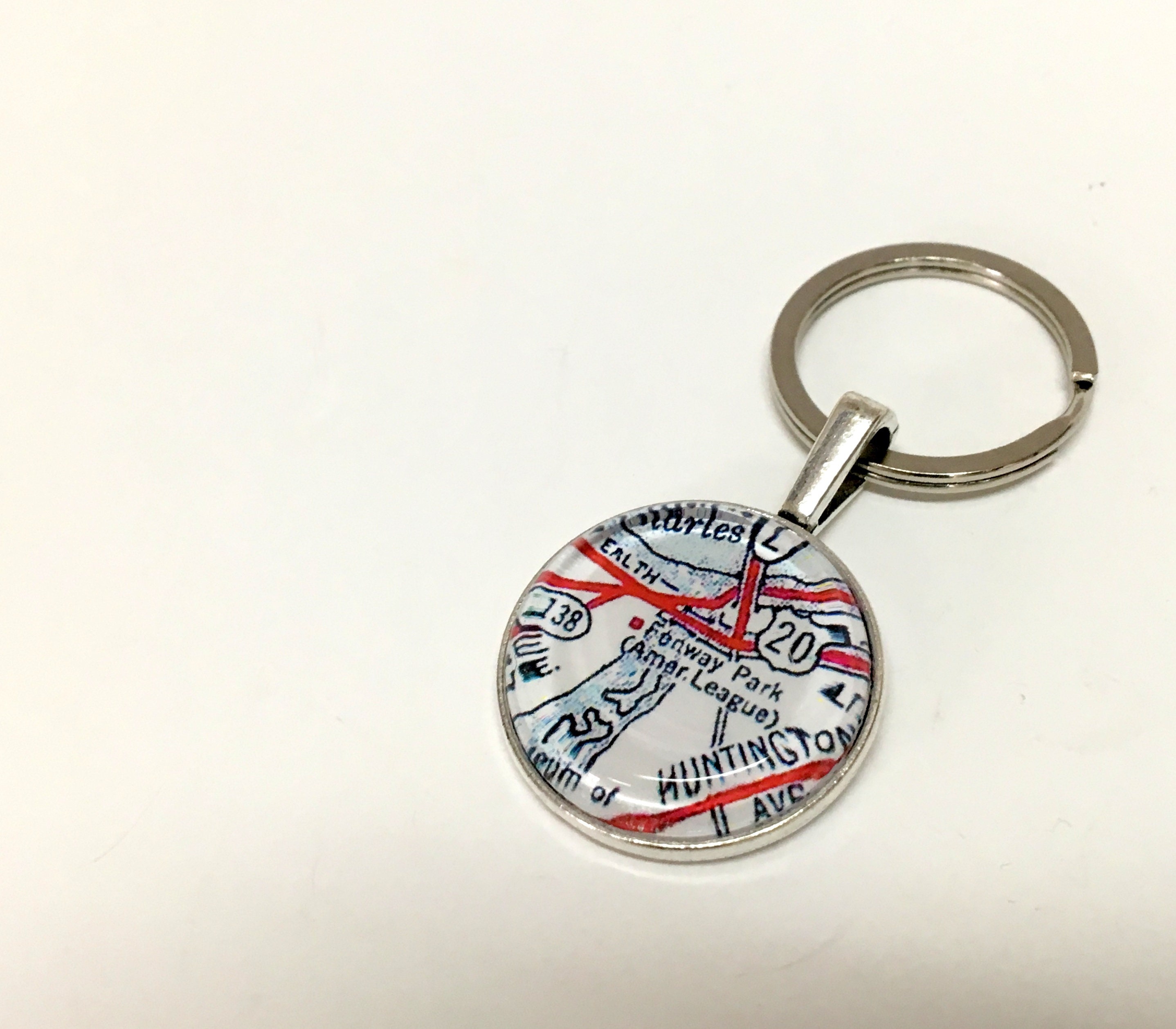 Fenway Park Vintage Map Key Chain Boston MA. Red Sox Gift | Etsy