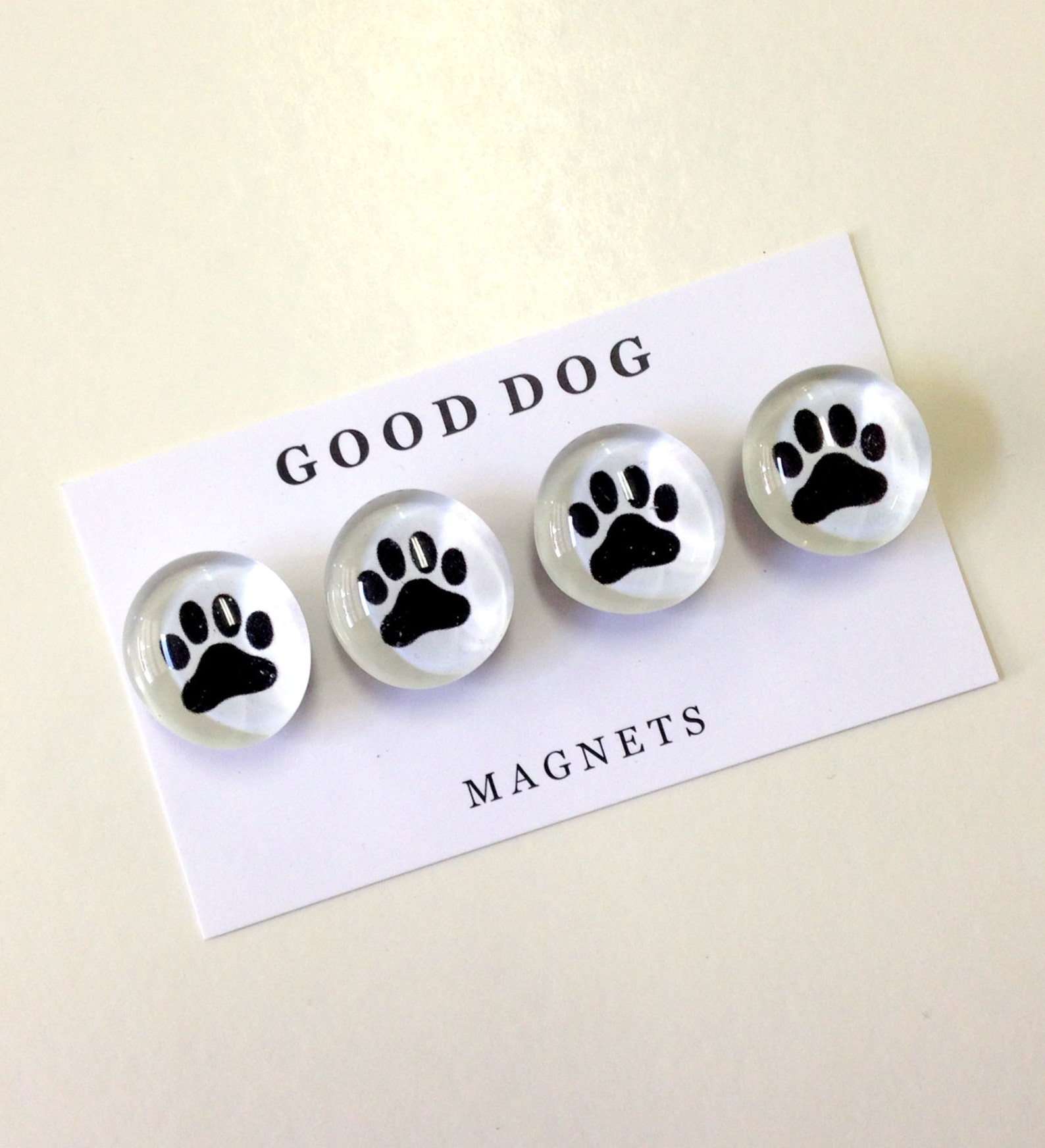 Paw Print Magnet Set or Push Pin Set Dog Magnet Dog Sitter - Etsy