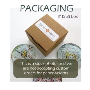 New York City Glass Paperweight, Handmade Vintage Map Paperweight, Map ...