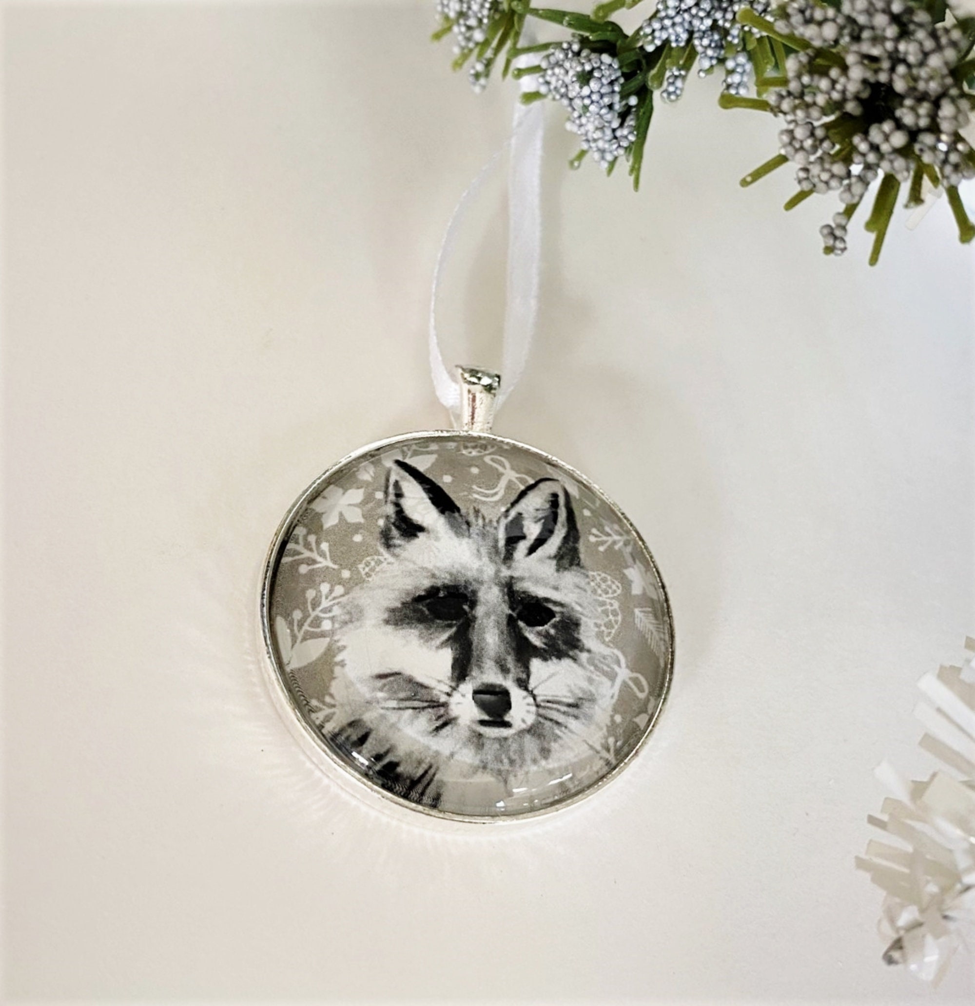 Fox Ornament Holiday Ornament XMas gift Christmas woodland | Etsy