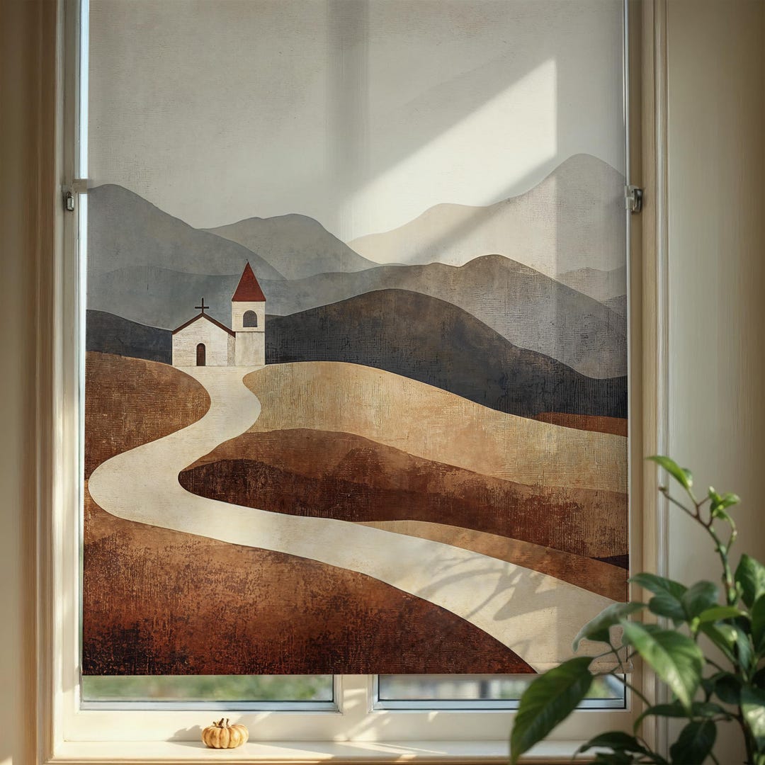 Rustic Mountain Landscape Roller Blind, Custom Window Shade - Etsy