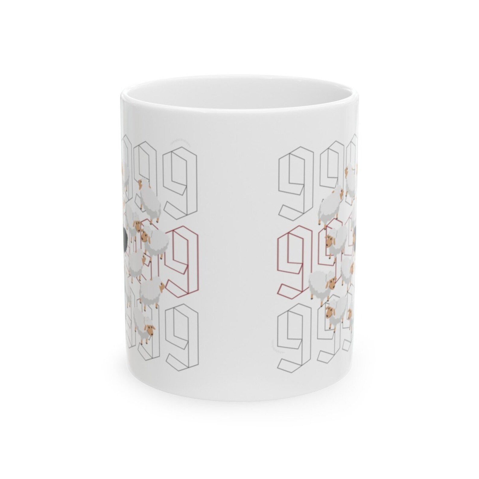 Christian Faith Mug Matthew 18:12 Mug He Left the 99 for Me Coffee Cup ...