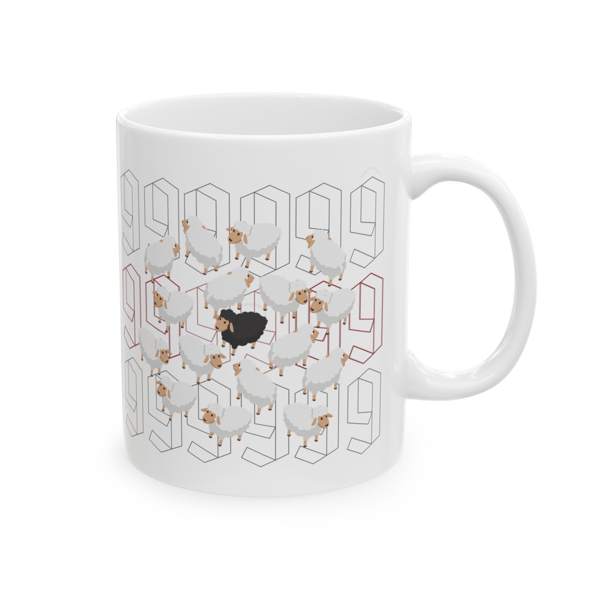 Christian Faith Mug Matthew 18:12 Mug He Left the 99 for Me Coffee Cup ...