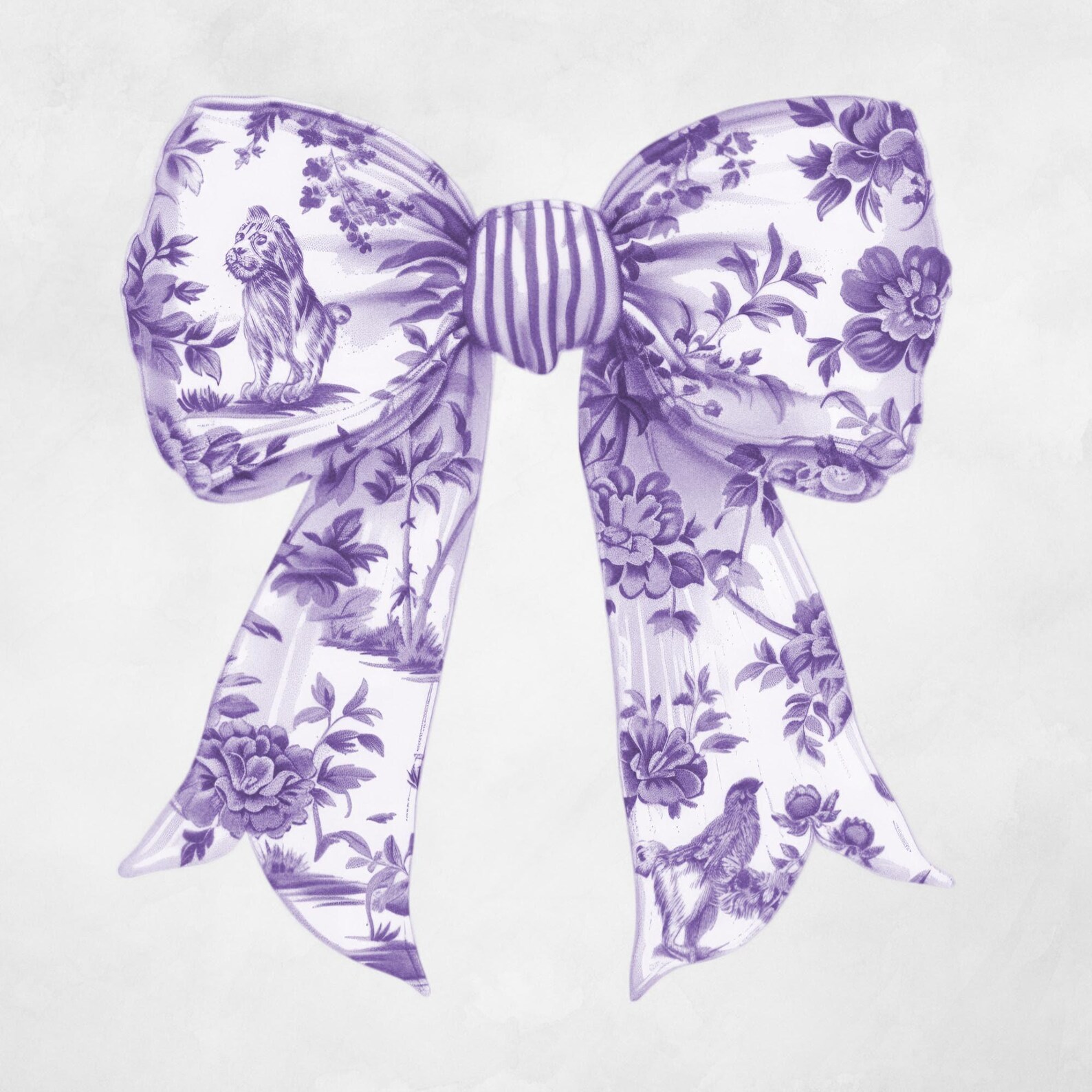 Pastel Purple Toile Bow Clipart | Vintage French Toile De Juoy ...