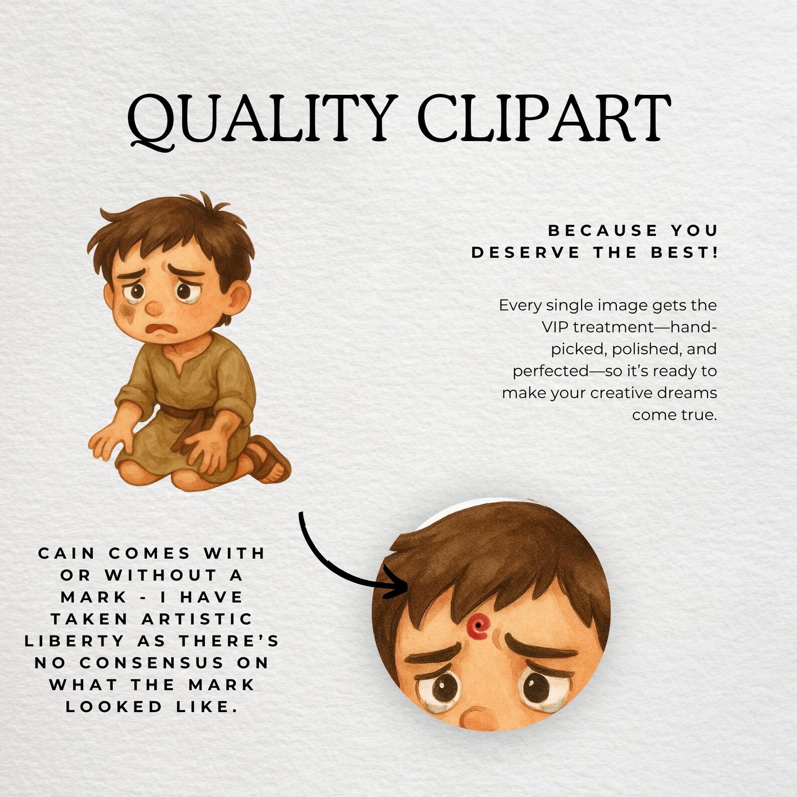 Cain & Abel Clipart, Old Testament Bible Character Clip Art, Biblical ...