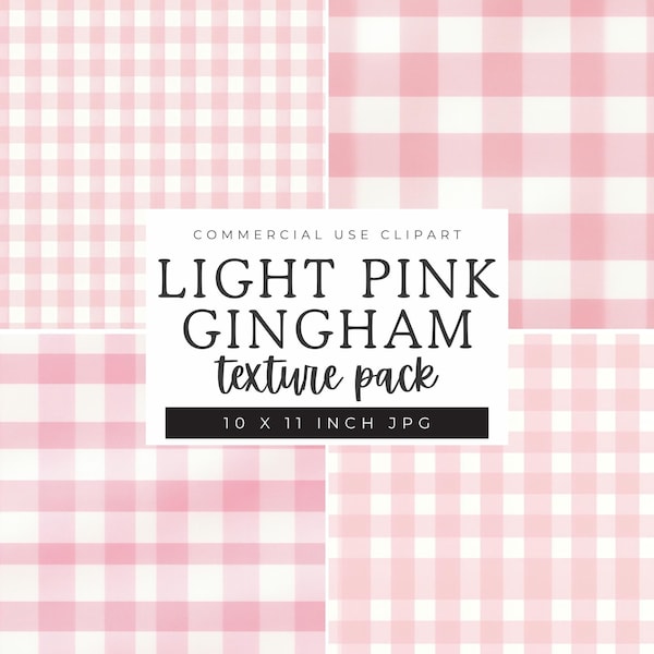 Pink Gingham Pattern - Etsy