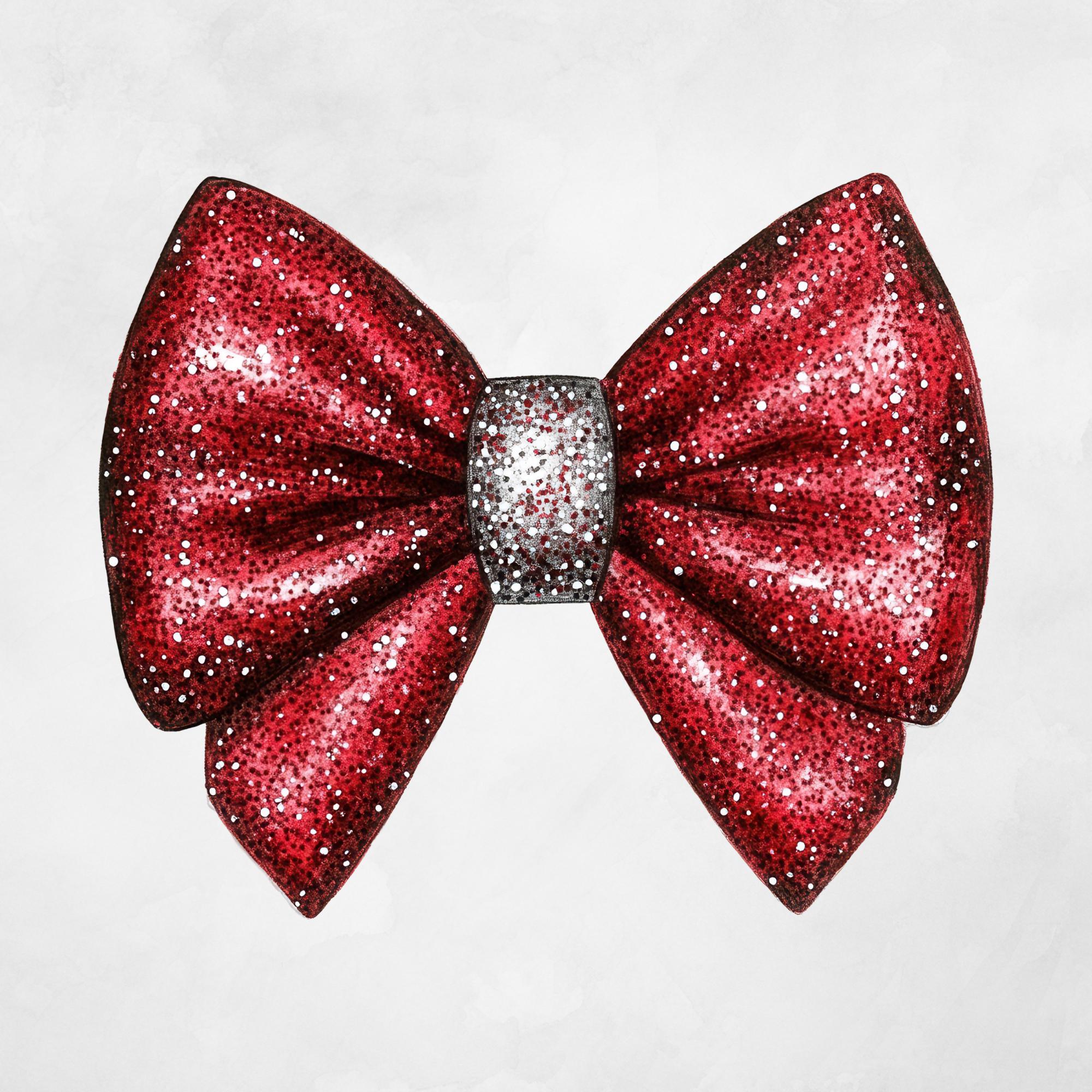 Red Glitter Bow PNG | Coquette Aesthetic | Preppy School Spirit ...