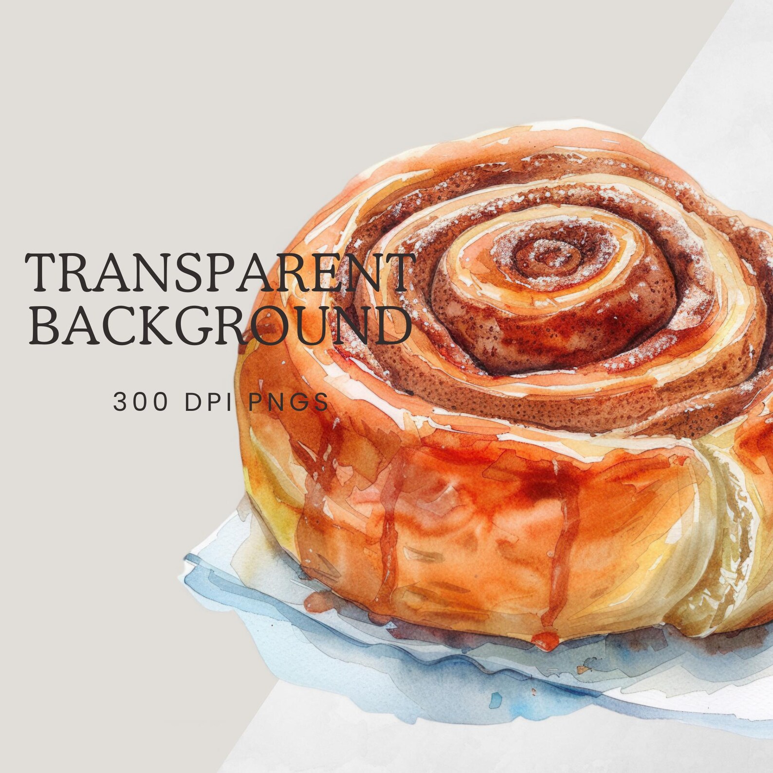 Cinnamon Roll Clipart | Dessert for Breakfast PNG | Cinnamon Bun Clip ...