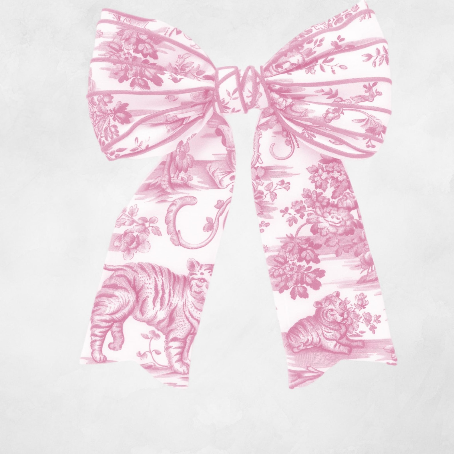 Pink Toile Bow Clipart | Light Pastel Vintage French Toile De Juoy ...