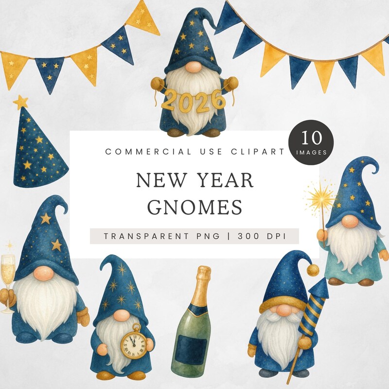 New Year Gnomes - Etsy