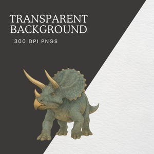 Realistic Dinosaur PNG, Watercolor Realistic Dinosaur Clip Art, T-rex ...