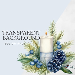 Christmas Toile Clipart, Grandmillennial Xmas Day PNG, Blue and White ...