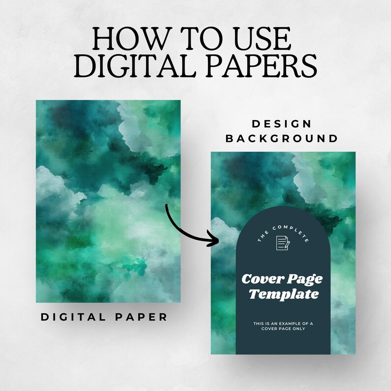 Emerald Green Watercolor Texture Backgrounds, Green Watercolor Washes ...