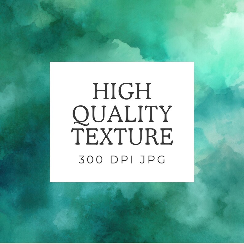 Emerald Green Watercolor Texture Backgrounds, Green Watercolor Washes ...