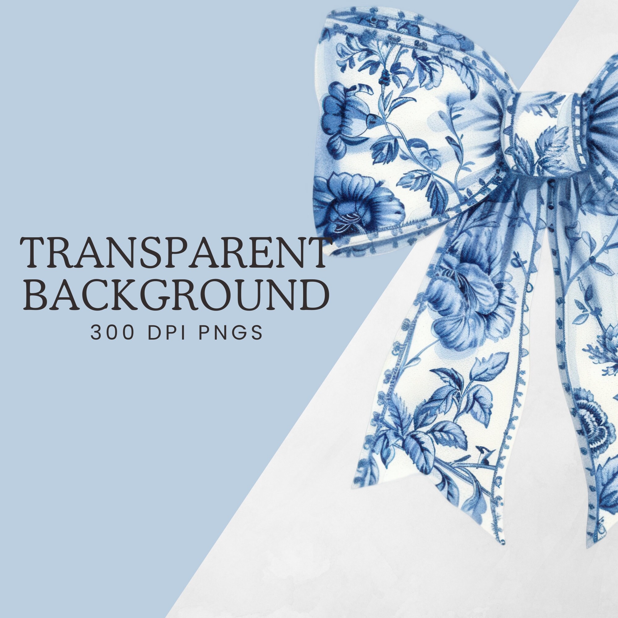 Blue Toile Bow Clipart | Vintage French Toile De Juoy | Coquette Bows ...