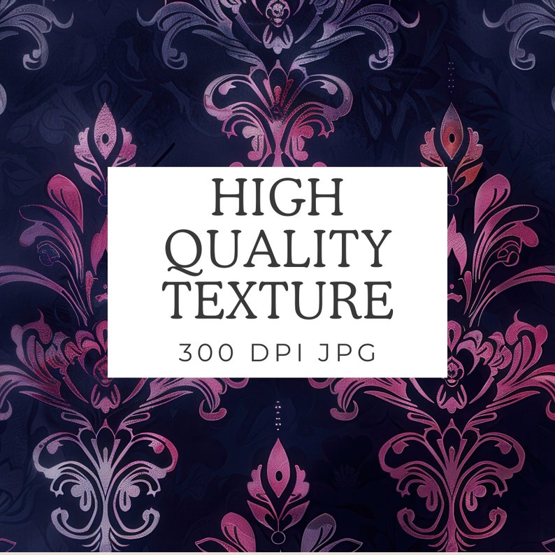 Velvet Damask Textures | Digital Papers, Scrapbooking, Junk Journal ...