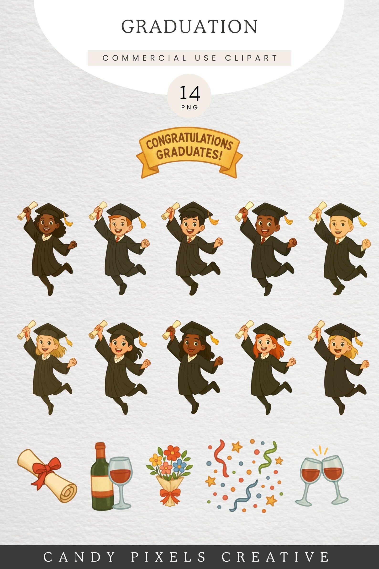 Graduation Clipart Boys Girls, Black Woman Graduate Clip Art ...