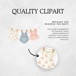Baby Girl Clothesline Clipart, Baby Girl Baby Shower Clip Art, Cute ...