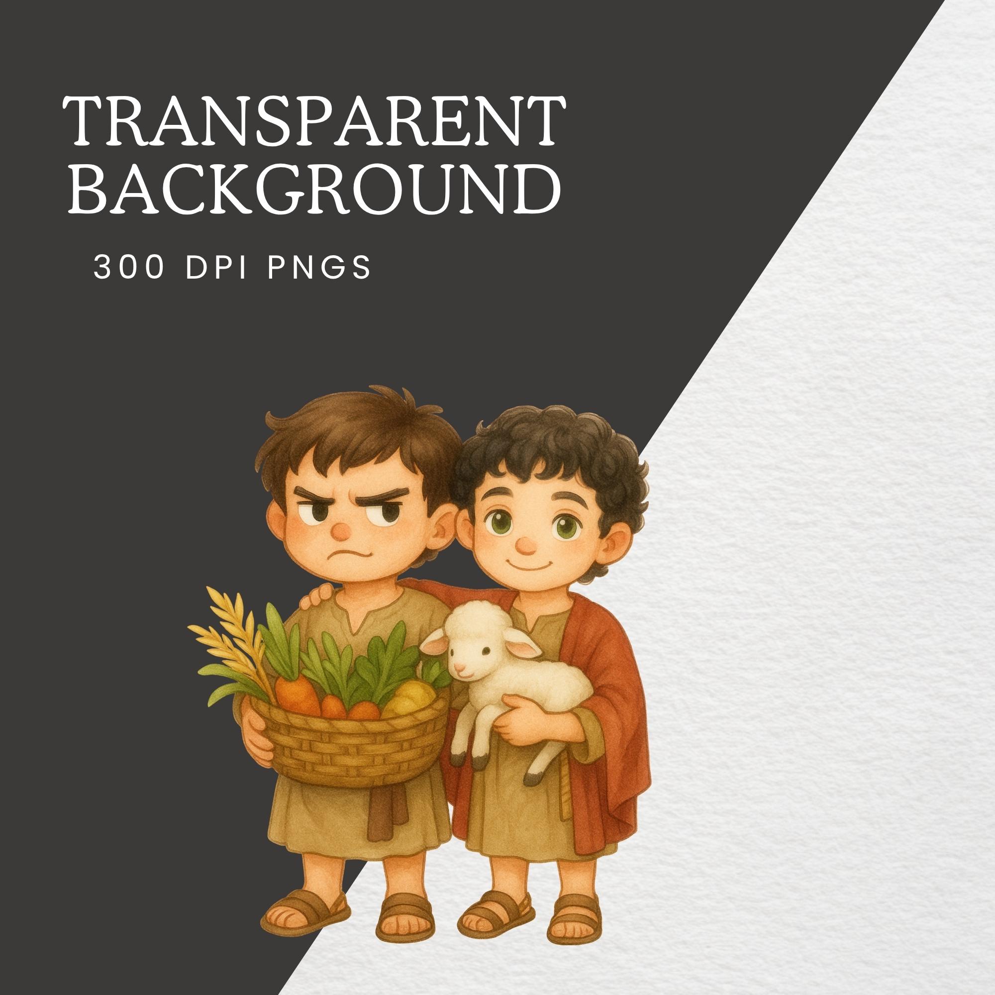Cain & Abel Clipart, Old Testament Bible Character Clip Art, Biblical ...