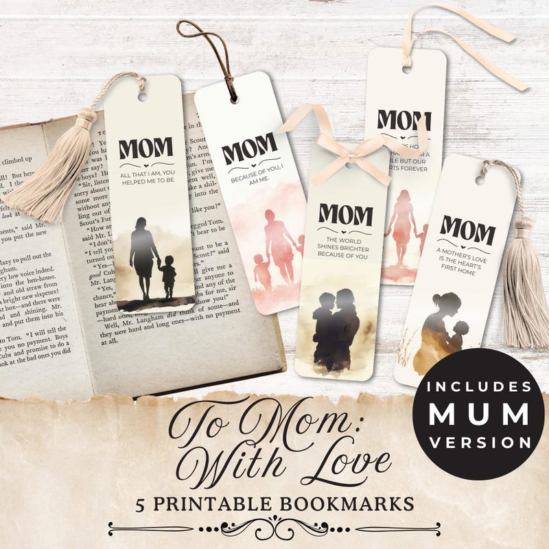 Mothers Day Bookmark - Etsy UK