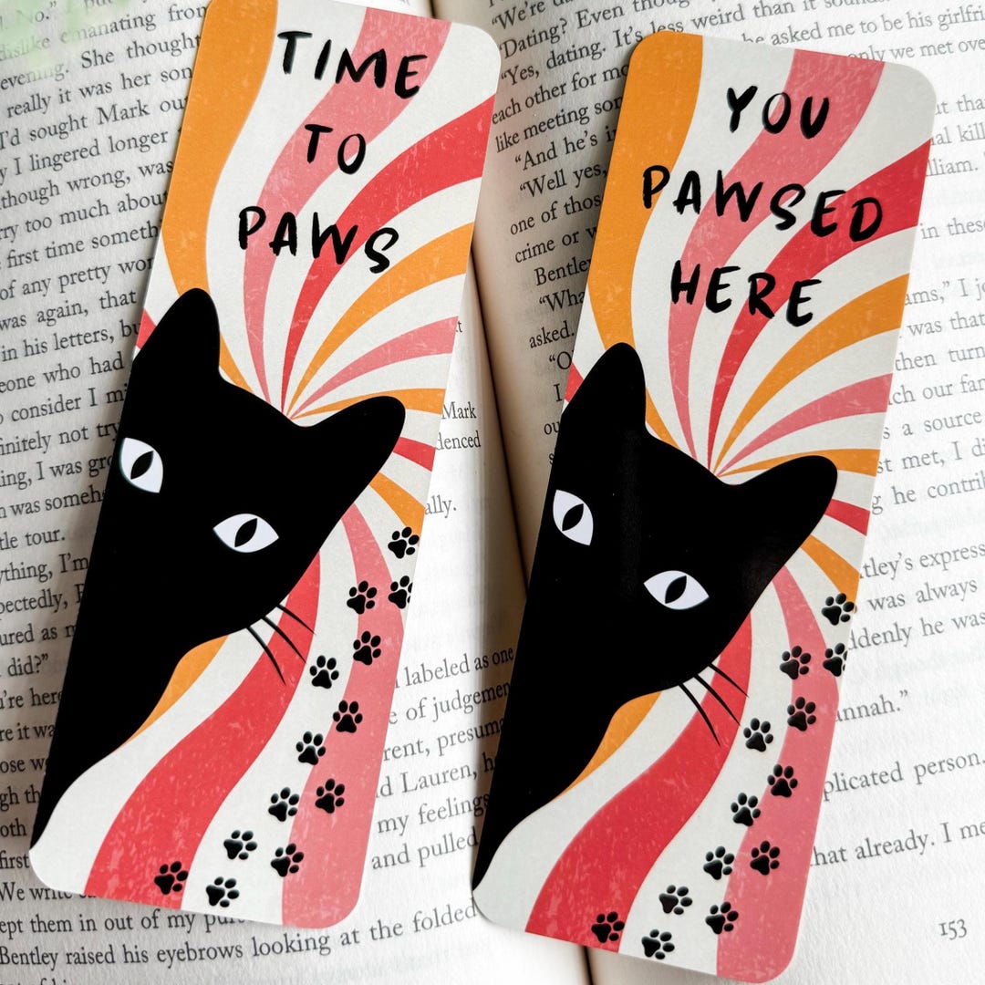 Peeking Cat Bookmark | is That Smut | Book Humour | Bookish Merch ...