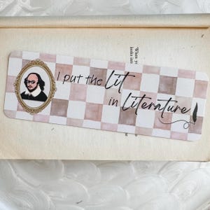 William Shakespeare Bookmark | I Put the Lit in Literature | Bookish ...