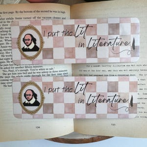 William Shakespeare Bookmark | I Put the Lit in Literature | Bookish ...