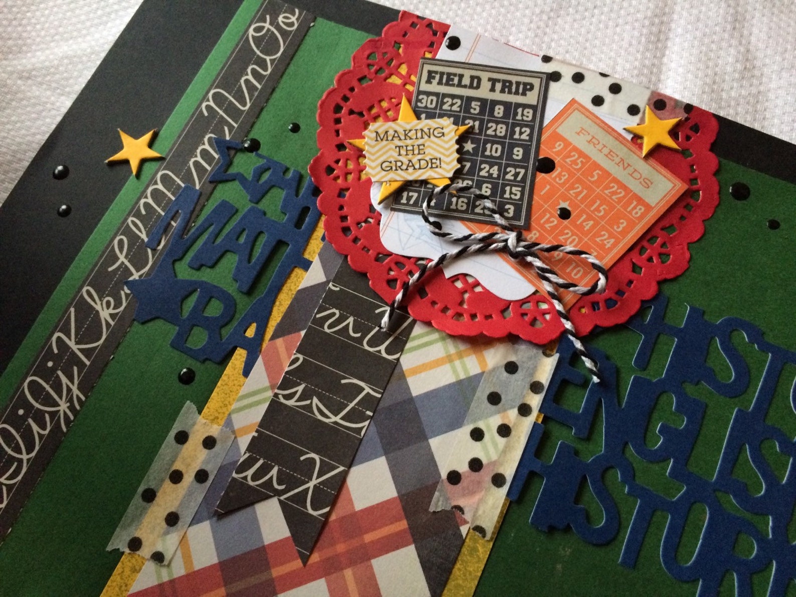 School Days Scrapbook Album, Graduation Gift, School Photos, Graduation ...