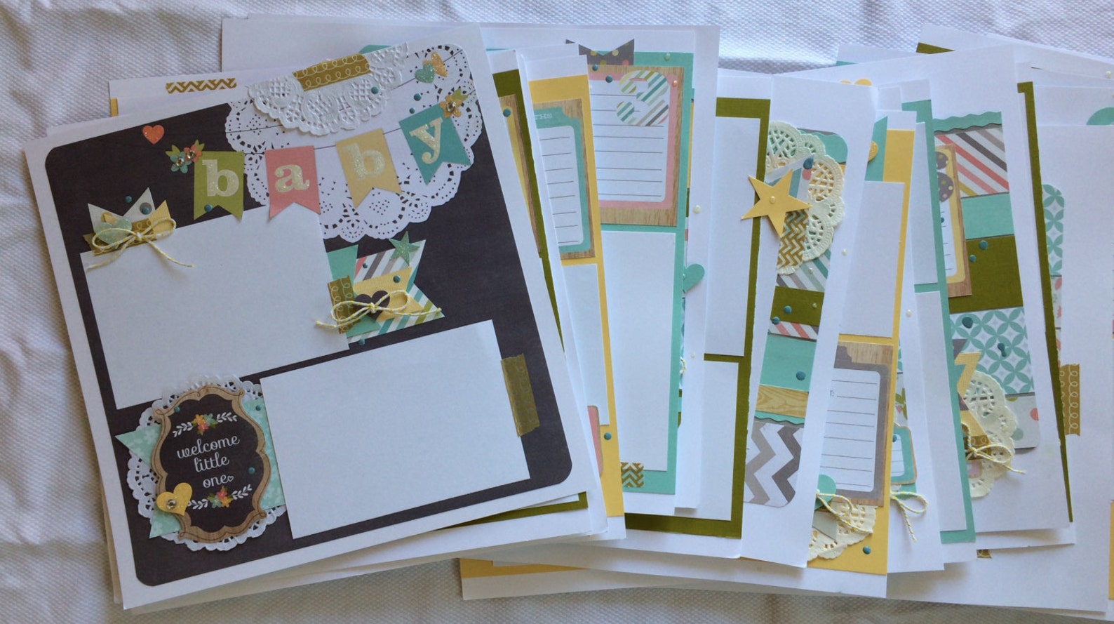 Neutral Gender Baby Scrapbook Album - Etsy