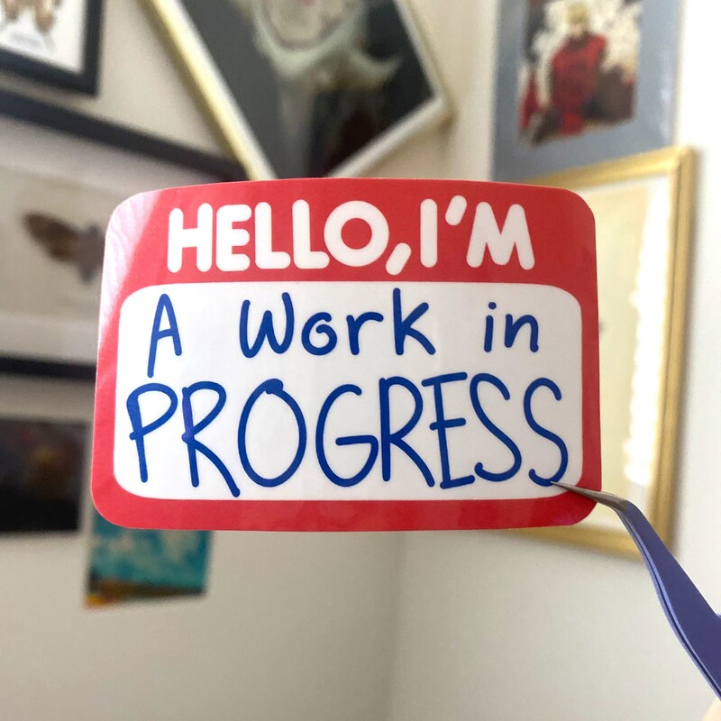 Work in Progress Sign - Etsy